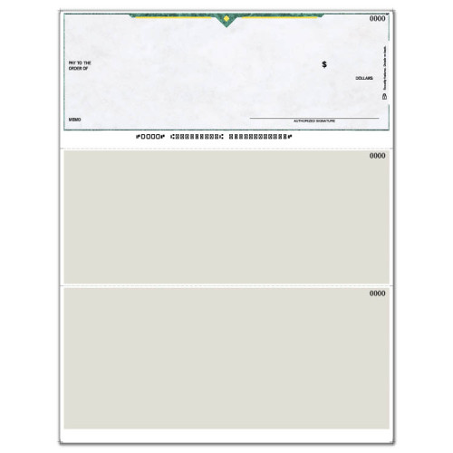 Laser Top Checks, Deluxe Laser Checks, Unlined