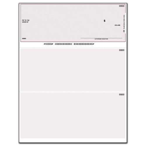 Laser Top Checks, Deluxe Laser Checks, Unlined