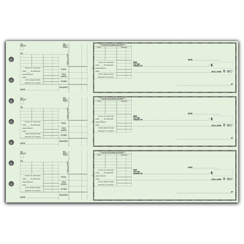 3-To-A-Page Checks with Voucher Stub (53223N) - 3-To-A-Page Checks ...