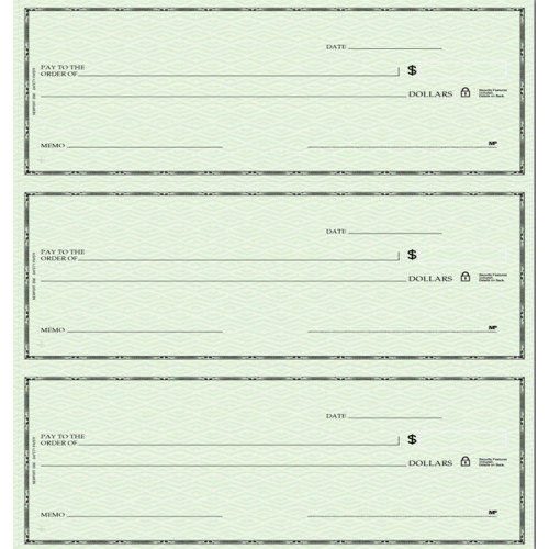 The Newport Deskbook, 3 On A Page Checks Compact Size Checks, Business ...