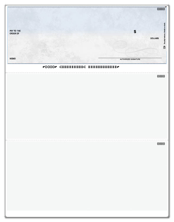 Laser Top Checks, Deluxe Laser Checks, Unlined