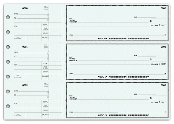 3 To A Page Checks - Business Checks - Business Checks Order