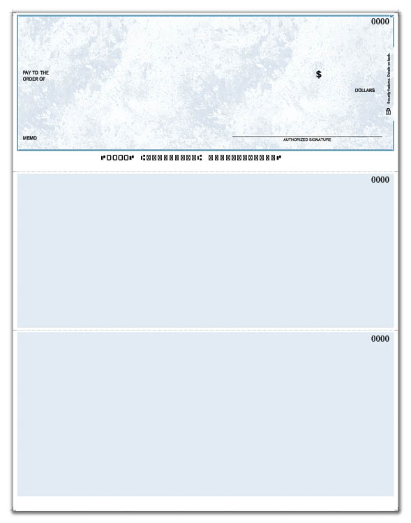 Laser Top Checks, Deluxe Laser Checks, Unlined
