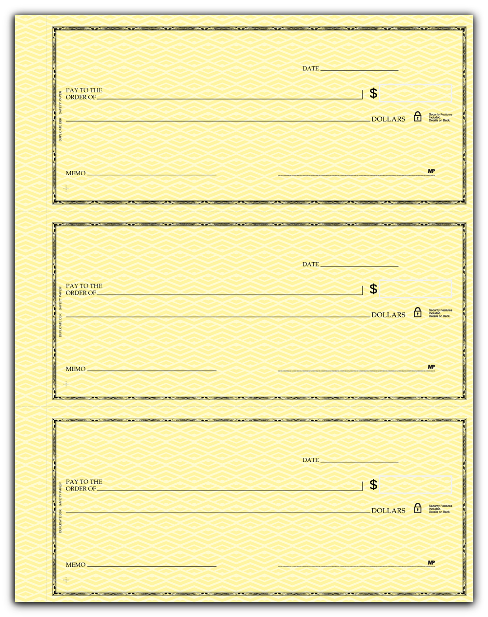 Duplicate Personal Size Checks 56500N At Print EZ.